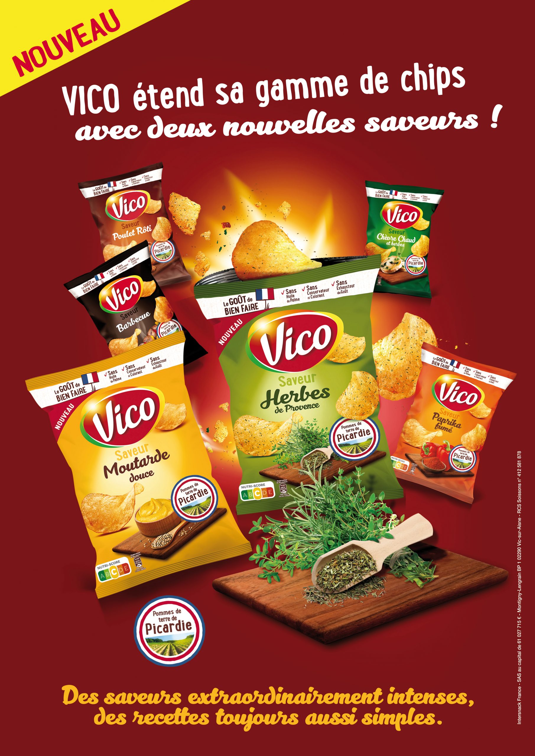 NOUVEAU ! Vico agrandit sa gamme de chips lisses aromatisées ! - Vico
